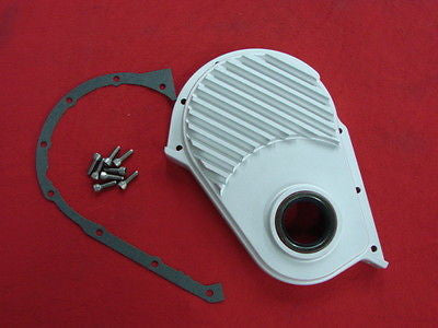 Front cover finned aluminum 230 / 250 / 292 Chevy Inline 6 custom mach ...